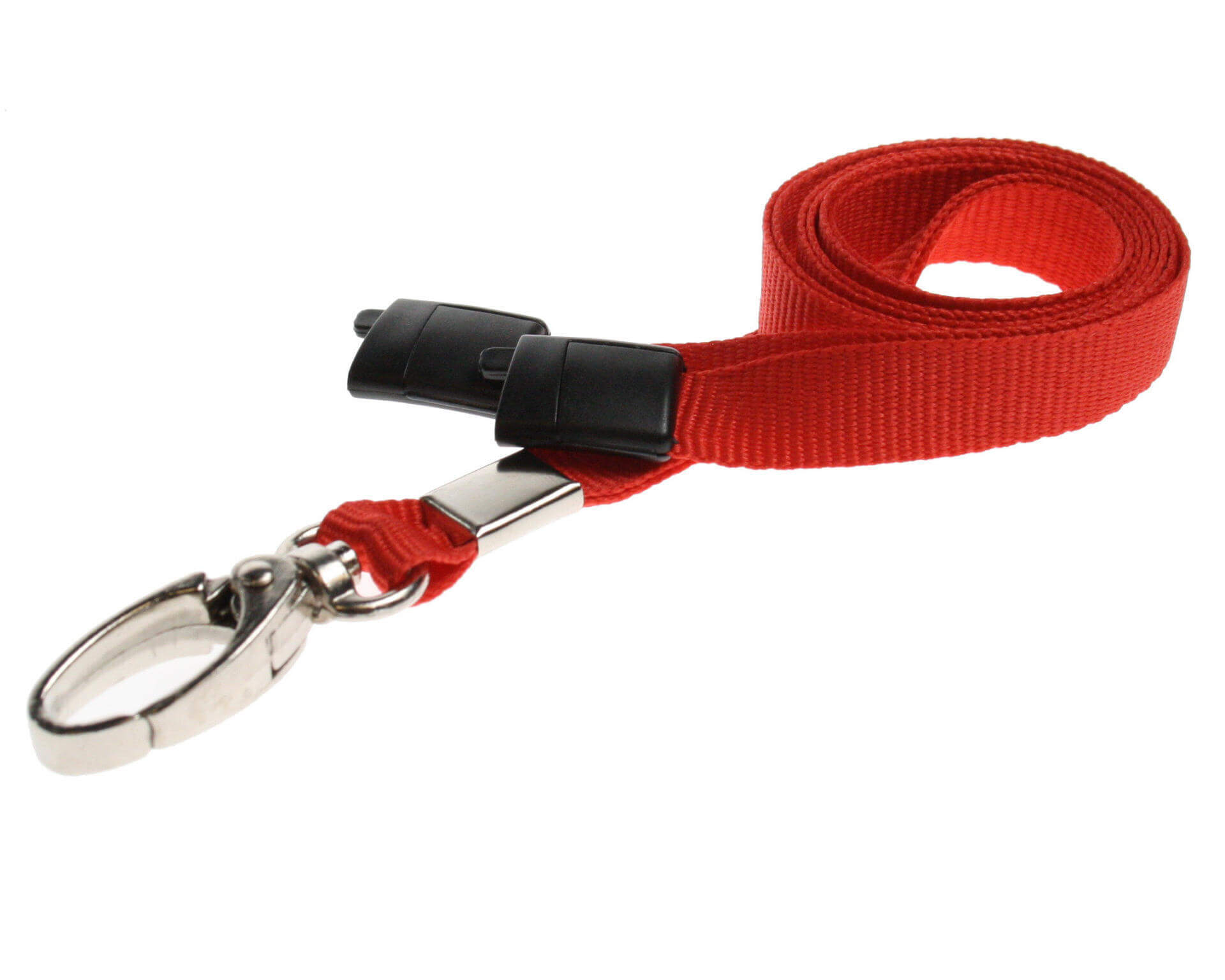 Plain Red Lanyards rPET 10mm Wide (100 Pack) - ALG ID Cards