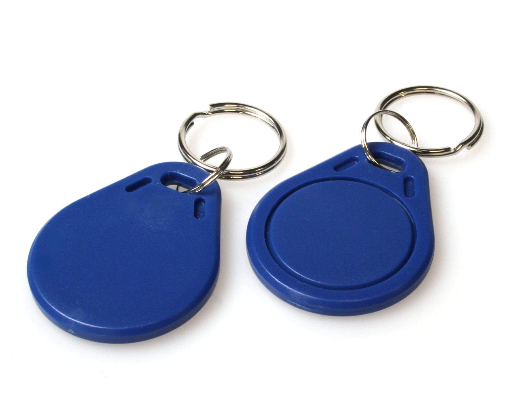 Blue MIFARE Classic® EV1 1K Key Fobs (Pack of 100) - ALG ID Cards