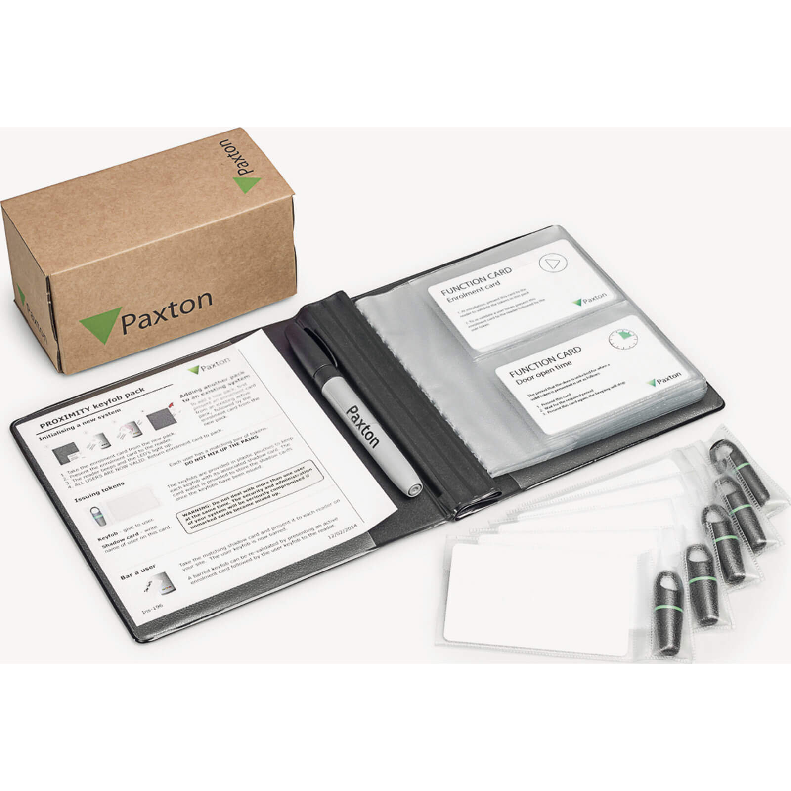 Paxton 820-050R Proximity Keyfobs - Red (Pack of 50) - ALG ID Cards