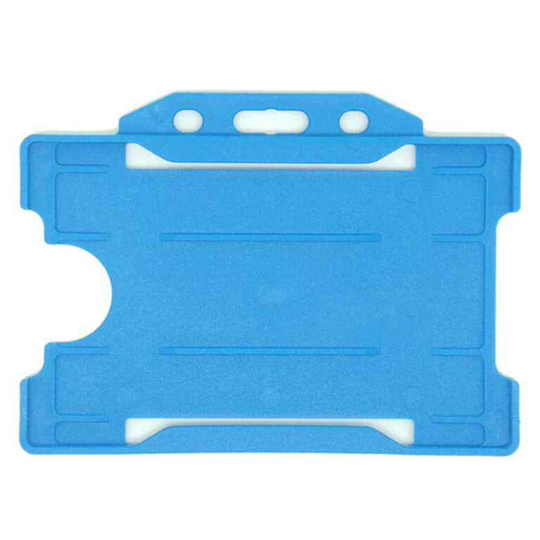 Light Blue Single-Sided ID Card Holders (100 Pack) - ALG ID Cards