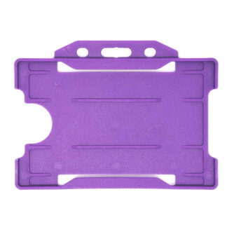 Purple Single-Sided ID Card Holders (100 Pack) - ALG ID Cards