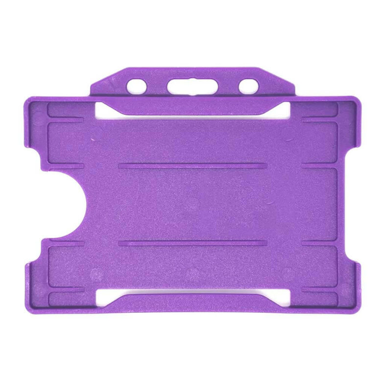 Antimicrobial Purple Single-Sided ID Card Holders (100 Pack) - ALG ID Cards