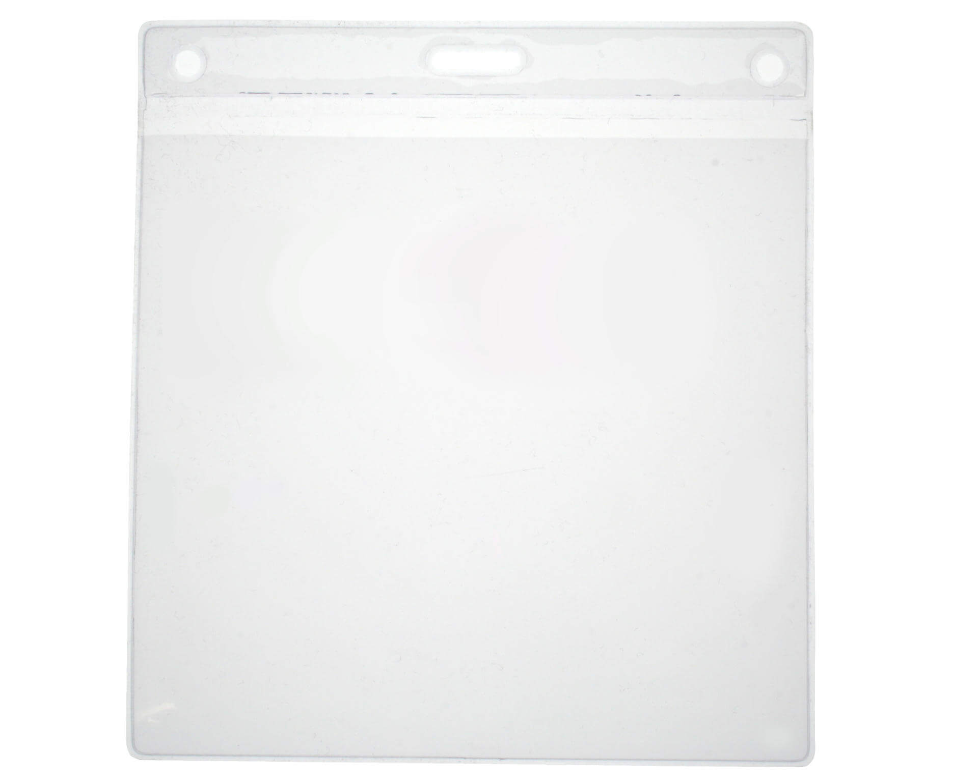 Clear Vinyl Visitor Badge Pass Holders - Landscape (100 Pack) - ALG ID ...