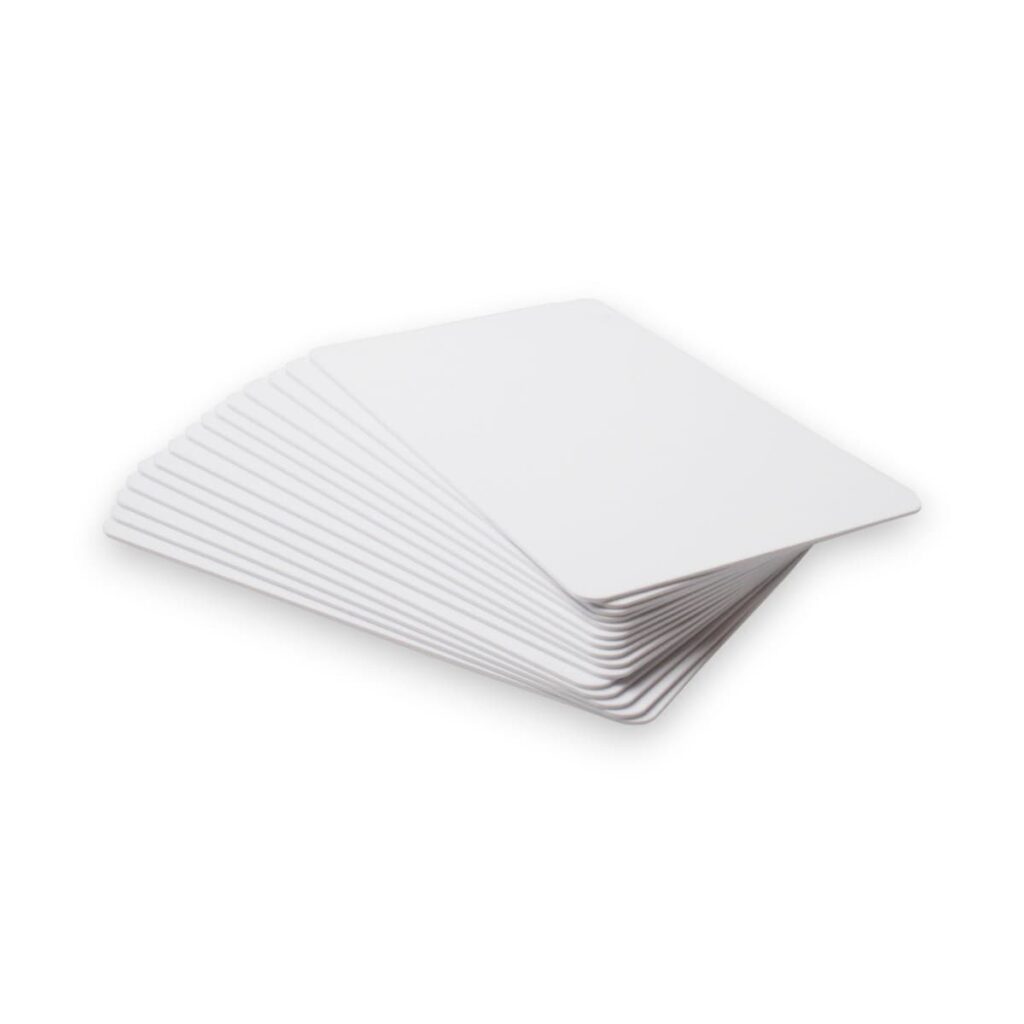 Blank ID Cards Premium White (PVC, 760 Microns) - 100 Pack - ALG ID Cards